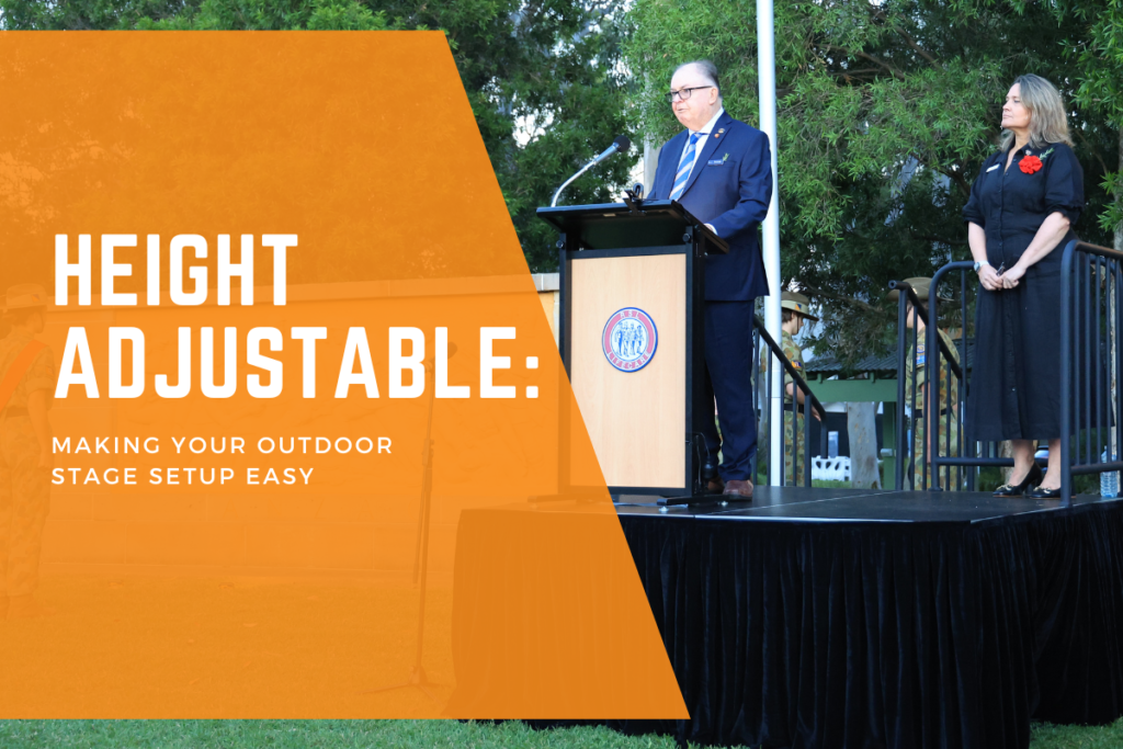 Height Adjustable: Making Your Outdoor Stage Setup Easy - Transtage